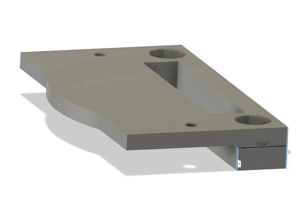 1/2" Wide Offset Swivel Baseplate for Adjustable Corner Mounts ...